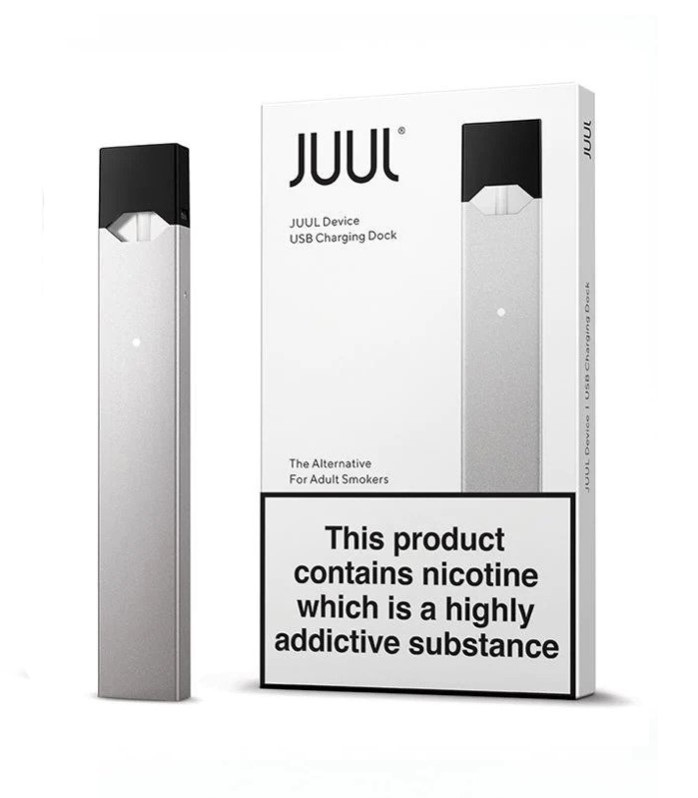 Silver JUUL Device, the best alternative to cigarettes | Heat-tobacco.com