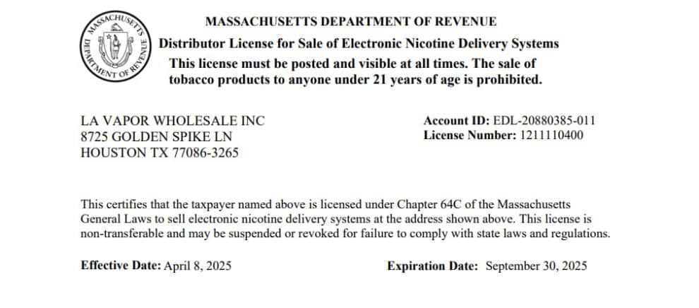 Tobacco Licenses & Legal Compliance | Heat Tobacco