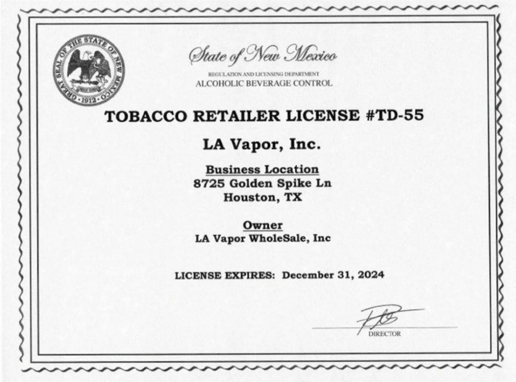 Tobacco Licenses & Legal Compliance | Heat Tobacco