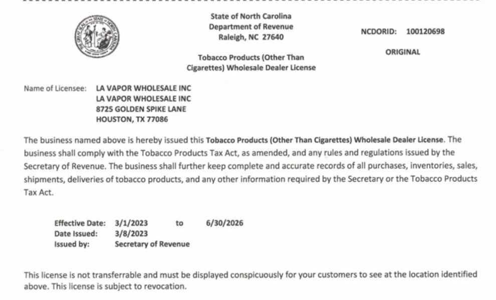 Tobacco Licenses & Legal Compliance | Heat Tobacco
